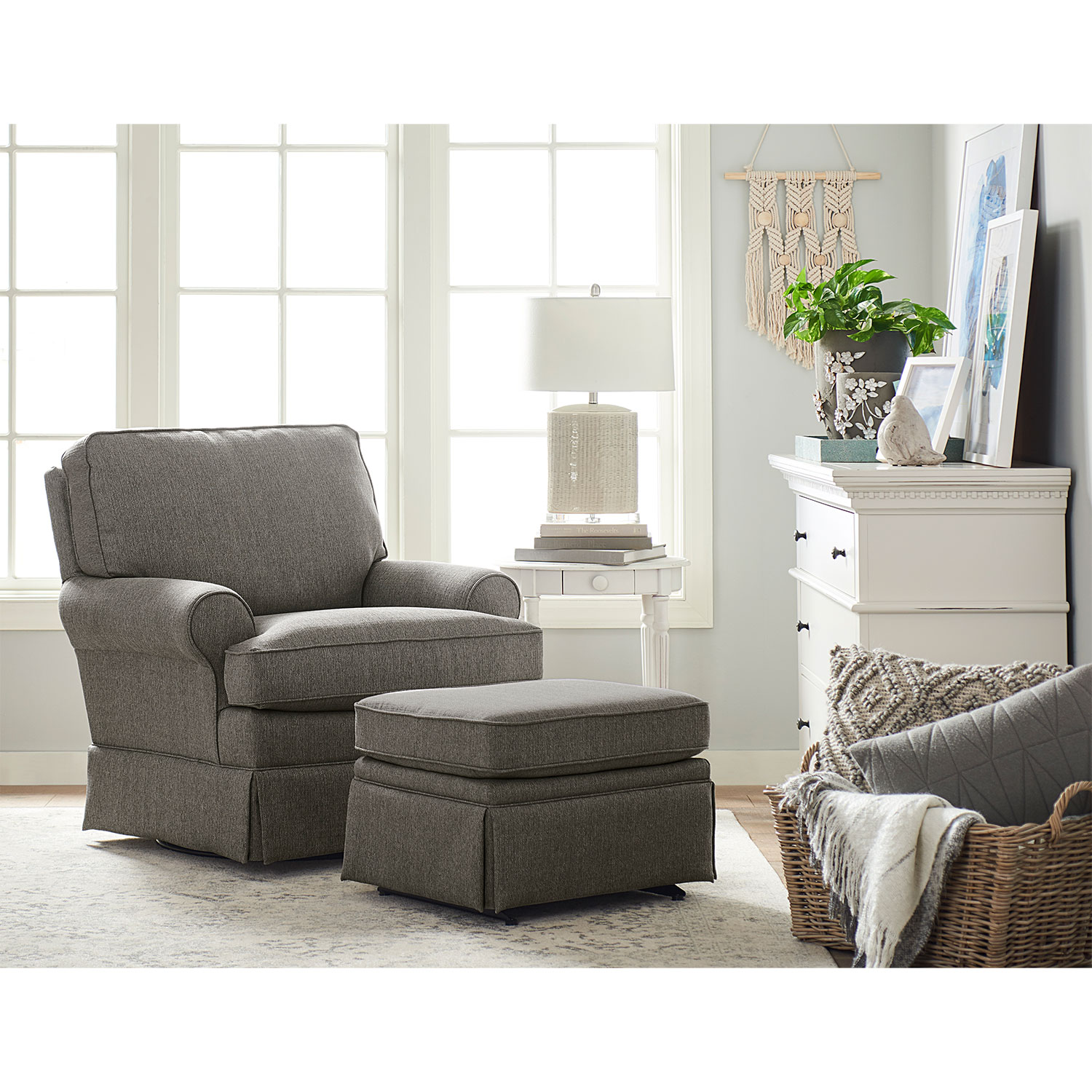 Chairs | Swivel Glider | QUINN